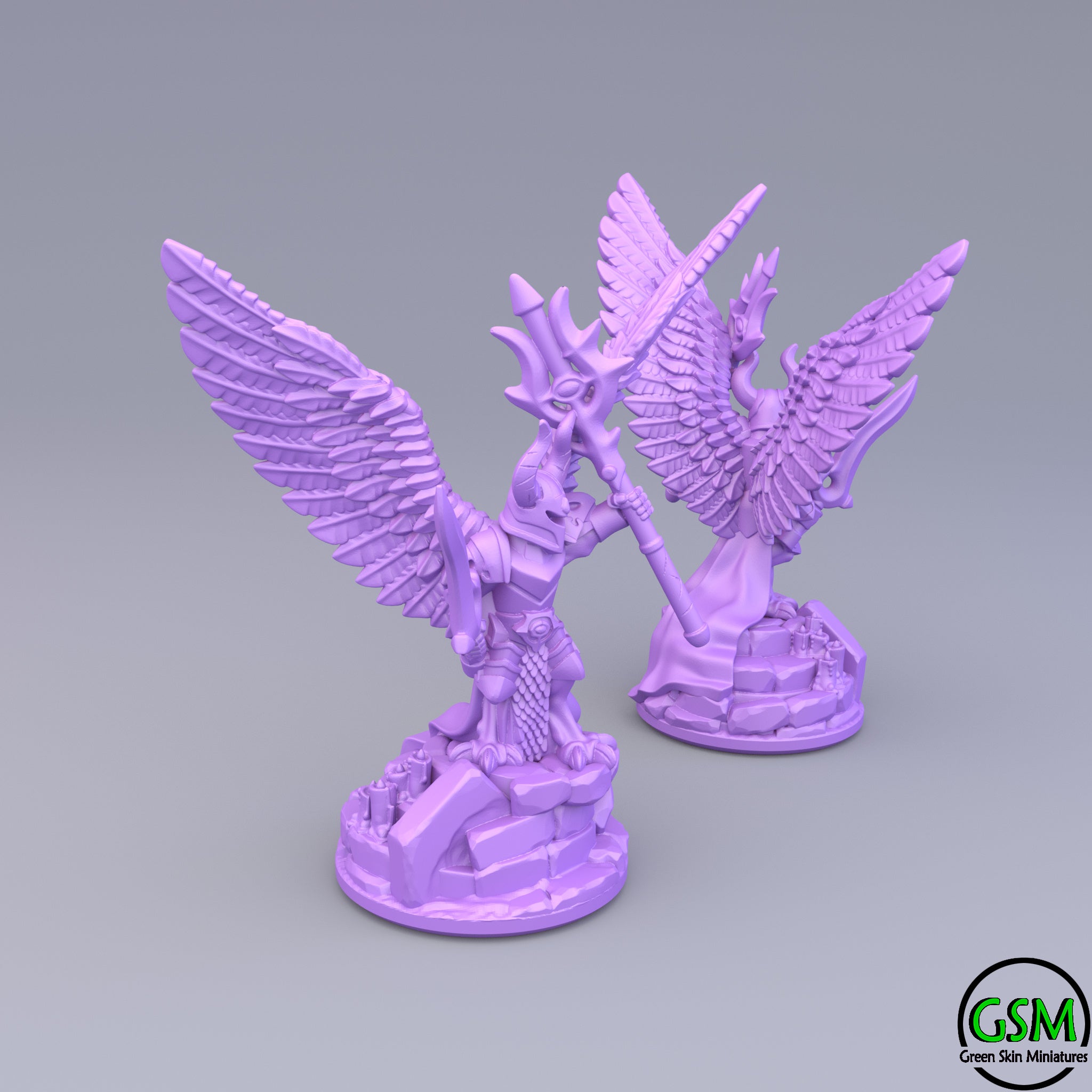 Daemons - 10mm Winged Demonic Hero – Proxy Wargaming Aus