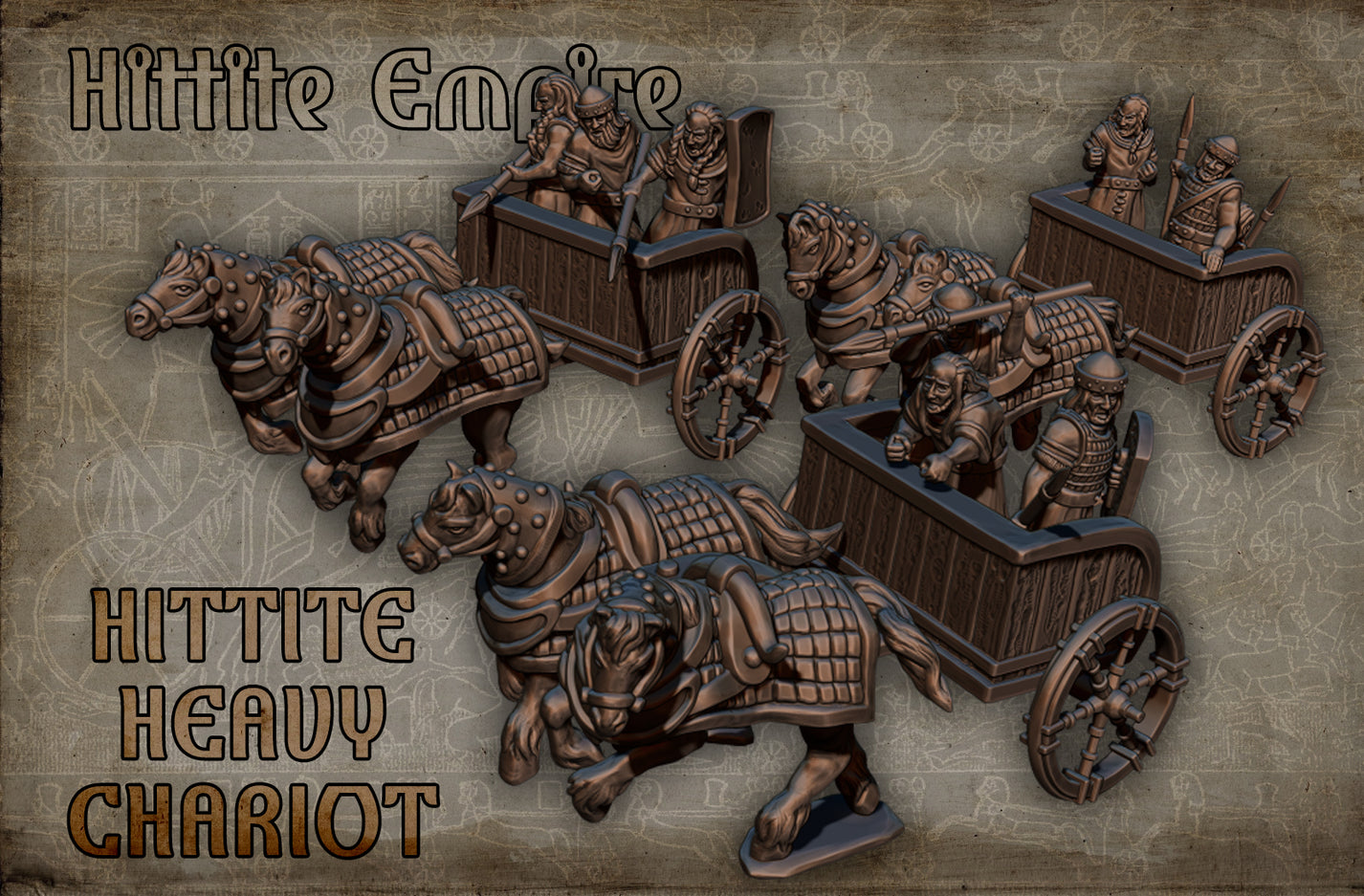 15mm Hittite Heavy Chariots – Proxy Wargaming Aus