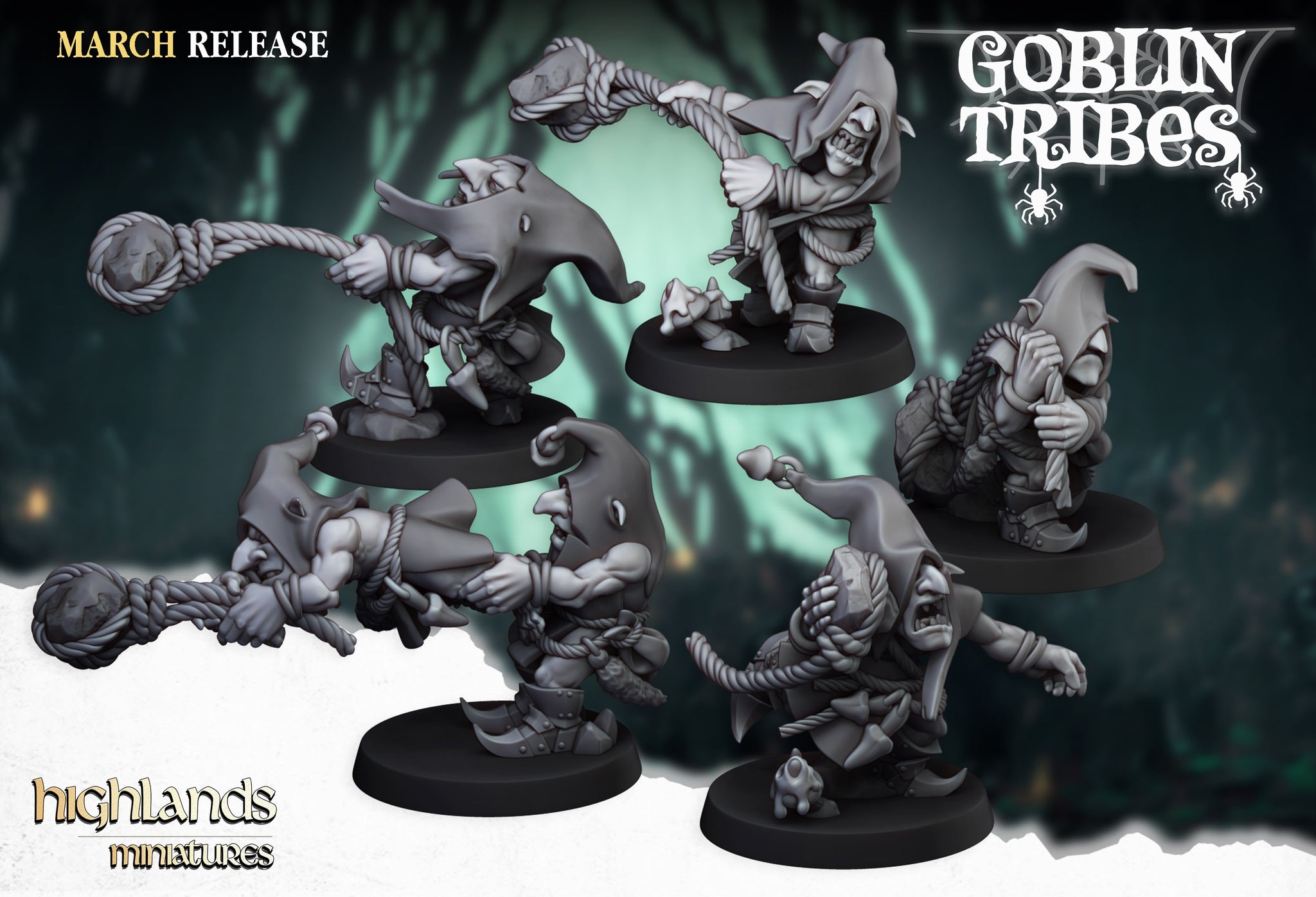 28mm Stone Throwers - Swamp Goblins – Proxy Wargaming Aus