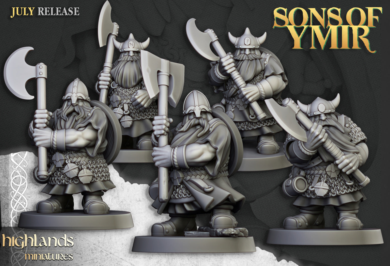 28mm Warriors (Two-Handed) - Sons of Ymir – Proxy Wargaming Aus