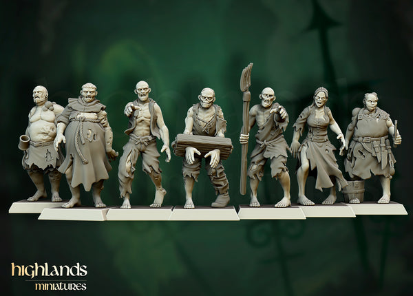 28mm Zombie Villagers - Transilvanya – Proxy Wargaming Aus